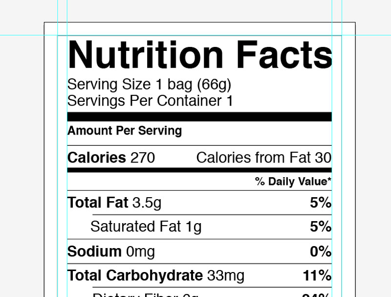 Blank Nutrition Facts Label Template Word Doc Advertising Creating A 