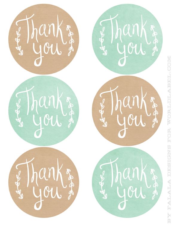 Thank You Label Template Printable Label Templates