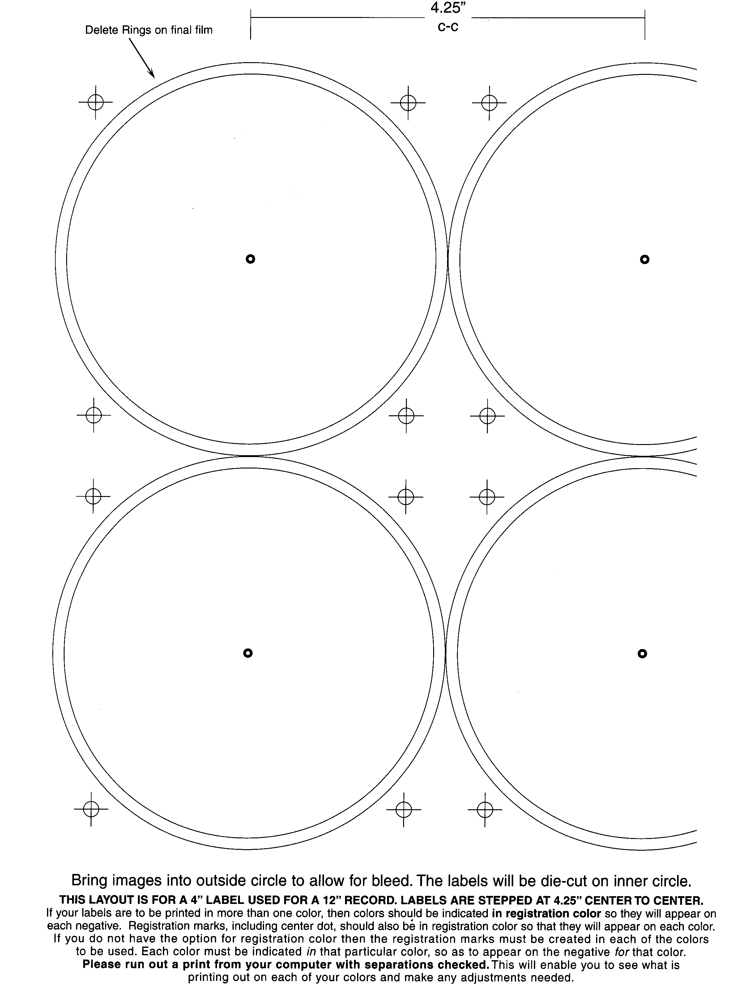 Vinyl Record Label Template Printable Label Templates
